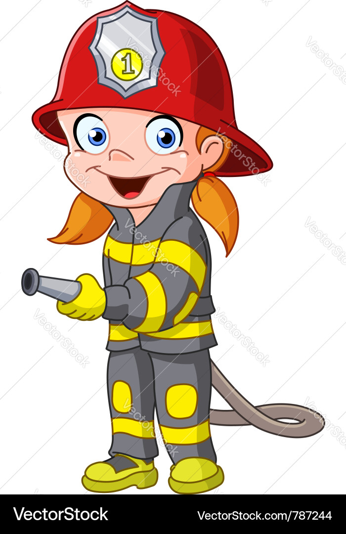 Firegirl Royalty Free Vector Image - VectorStock