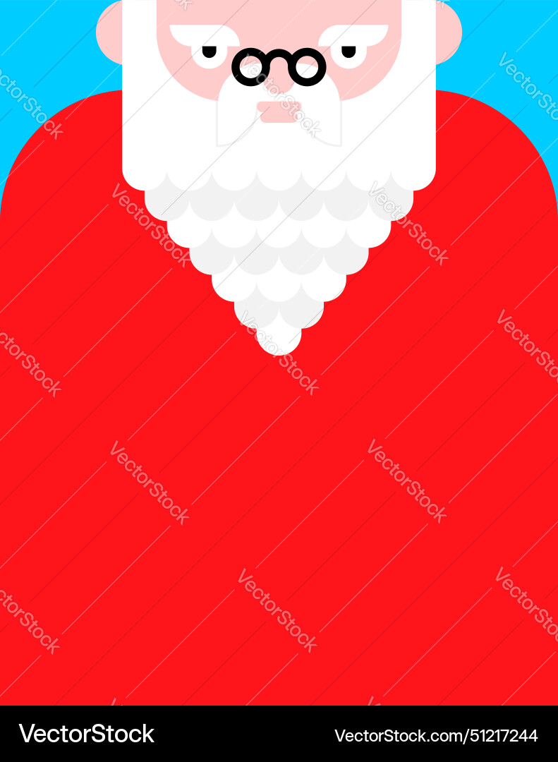 Santa background christmas greetings postcard Vector Image