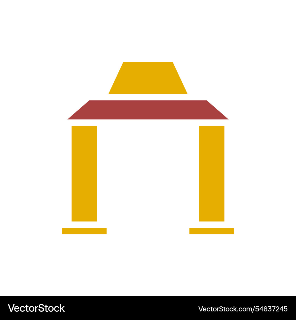 Archway gateway entrance architectural design Vector Image