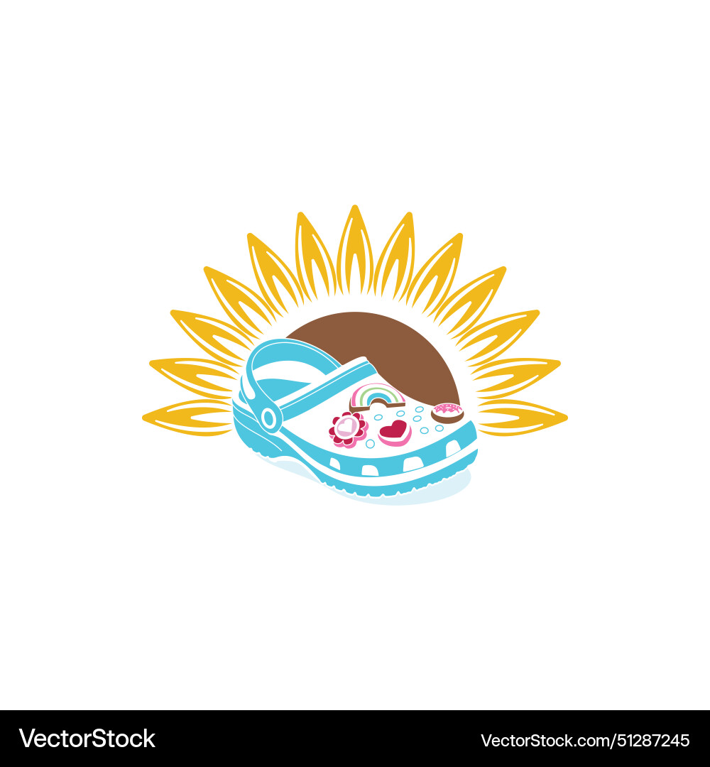 Croc shoes logo image Royalty Free Vector Image