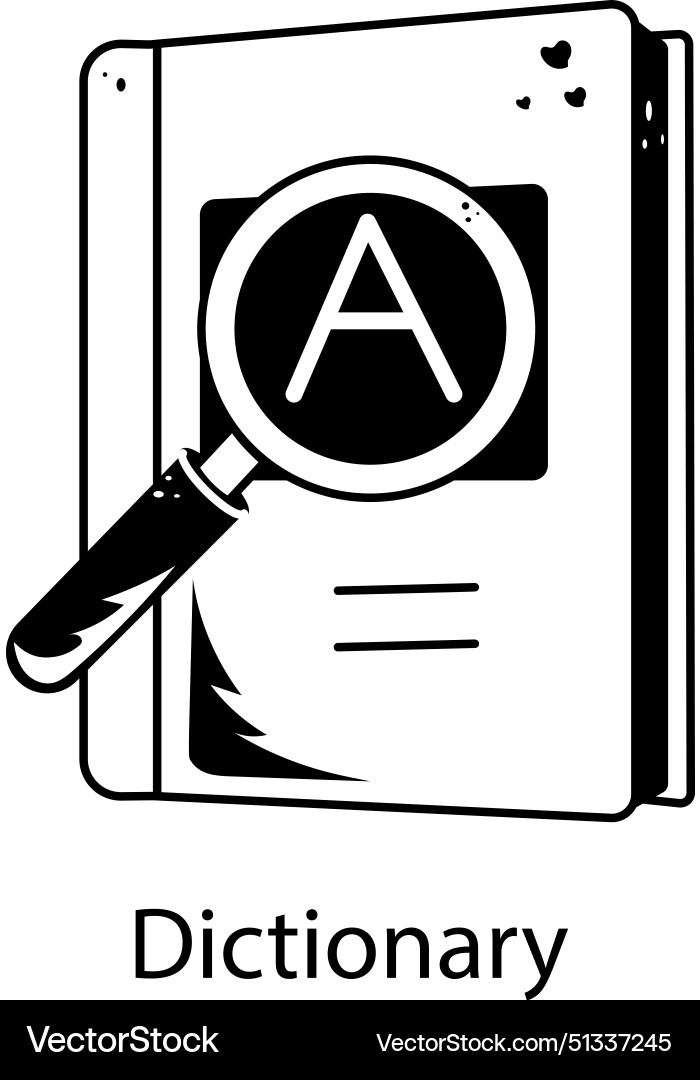 Dictionary Royalty Free Vector Image - VectorStock