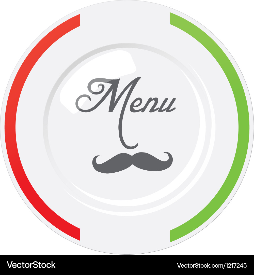 Funny italian restaurant menu design template Vector Image