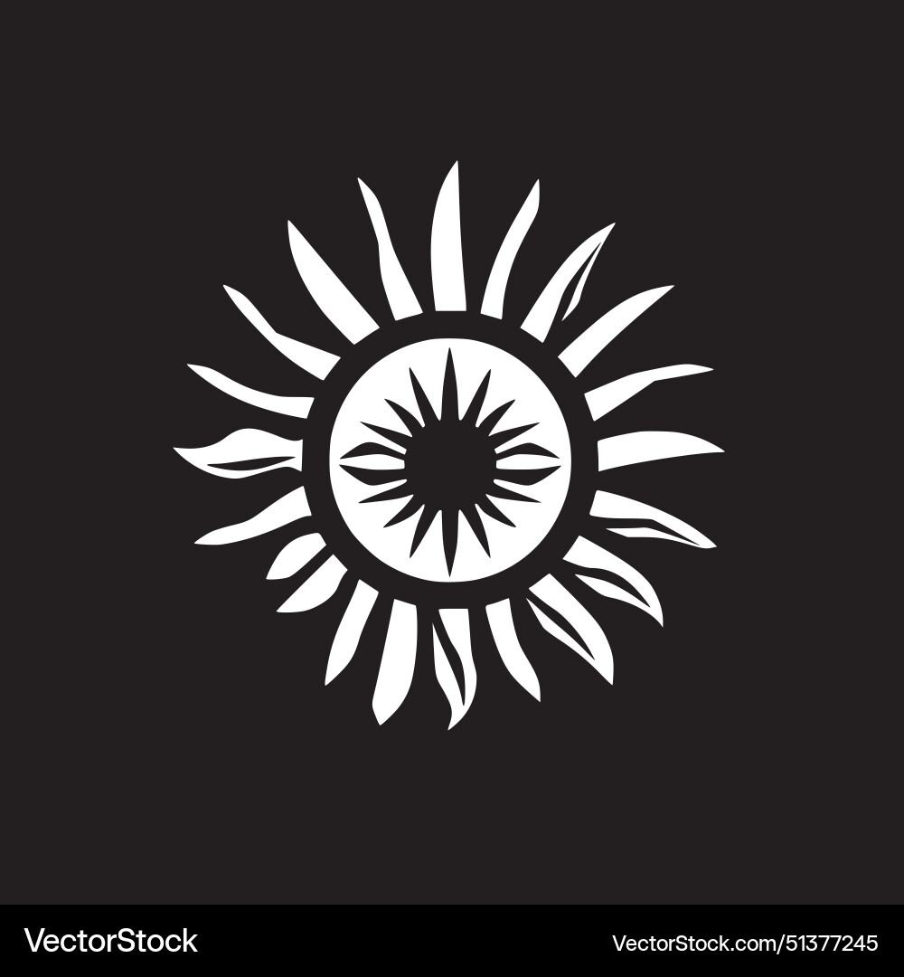 Sun - high quality logo - ideal for t-shirt Vector Image