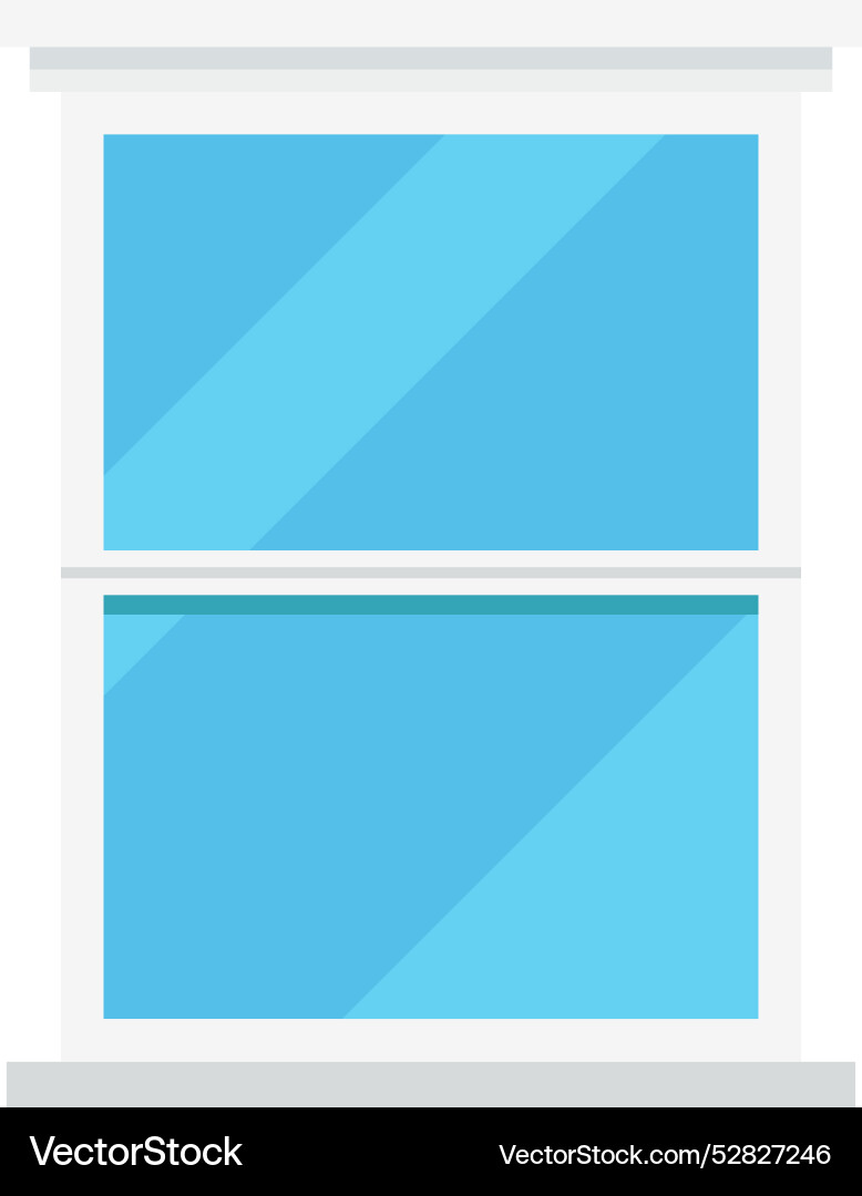 Cartoon window rectangular white frame Royalty Free Vector