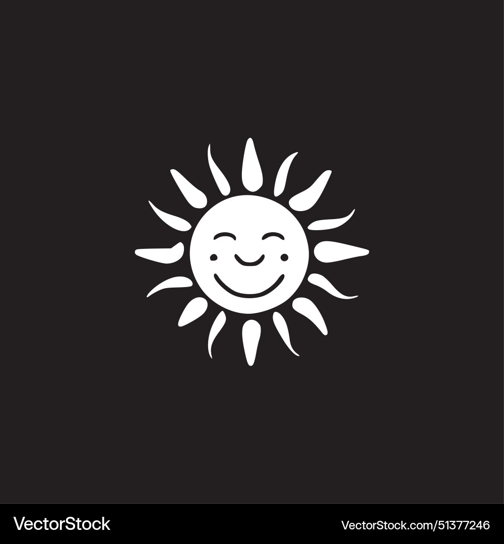 Sun - high quality logo ideal for t-shirt Vector Image