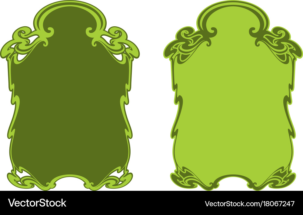 Decorative frame isolated on white Royalty Free Vector Image