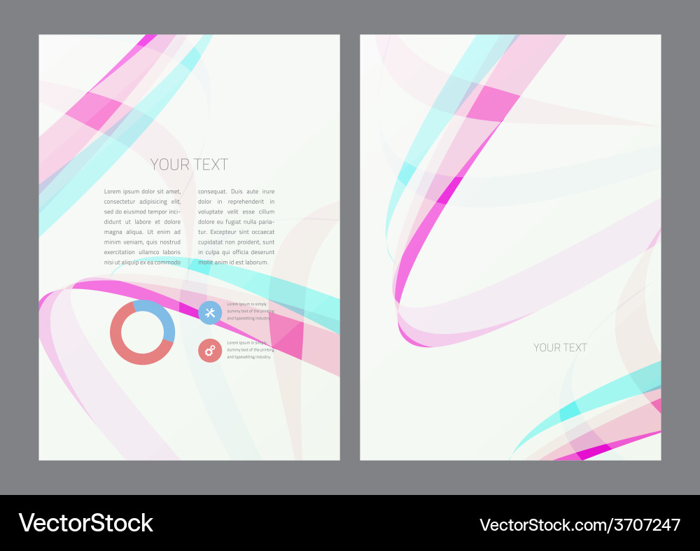 Flyer design template Royalty Free Vector Image