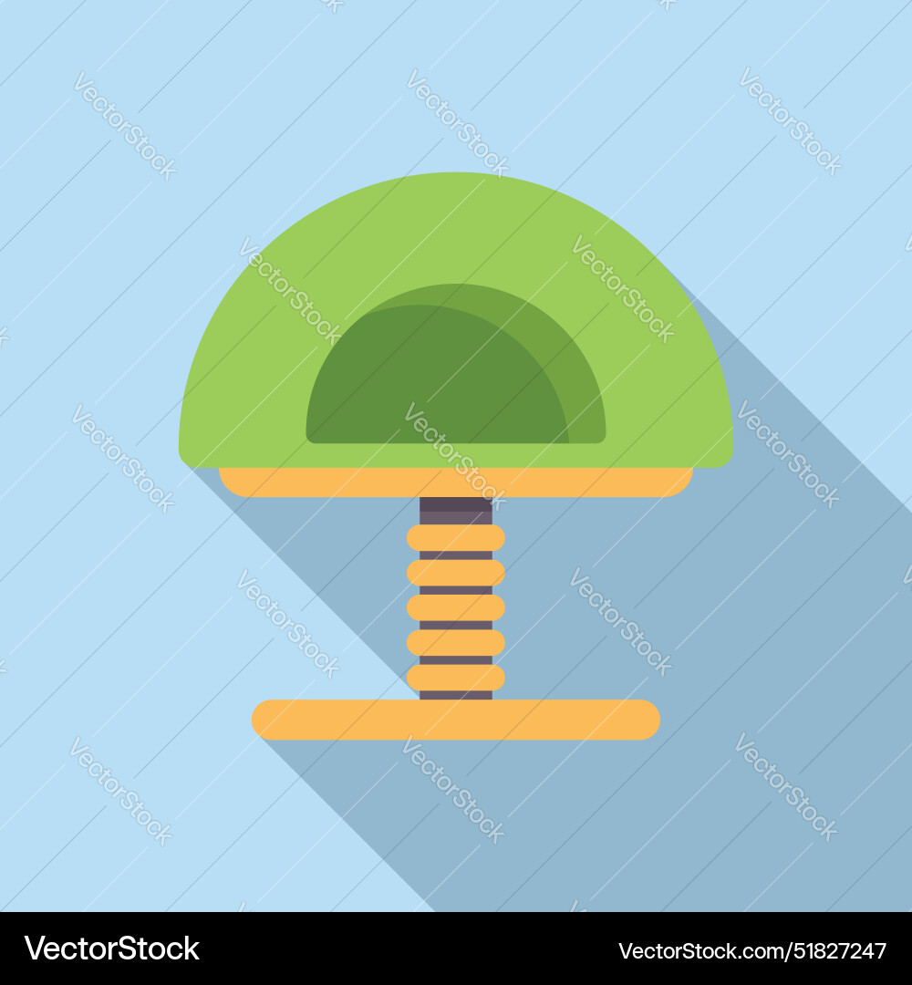 Green spring rider for playground enjoying Vector Image