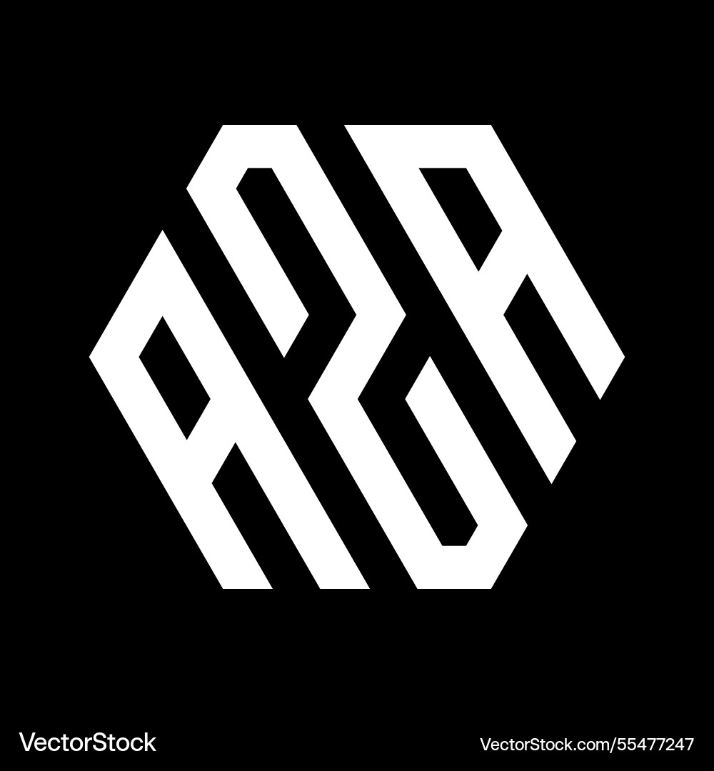 Modern aza letter logo with simple style Vector Image