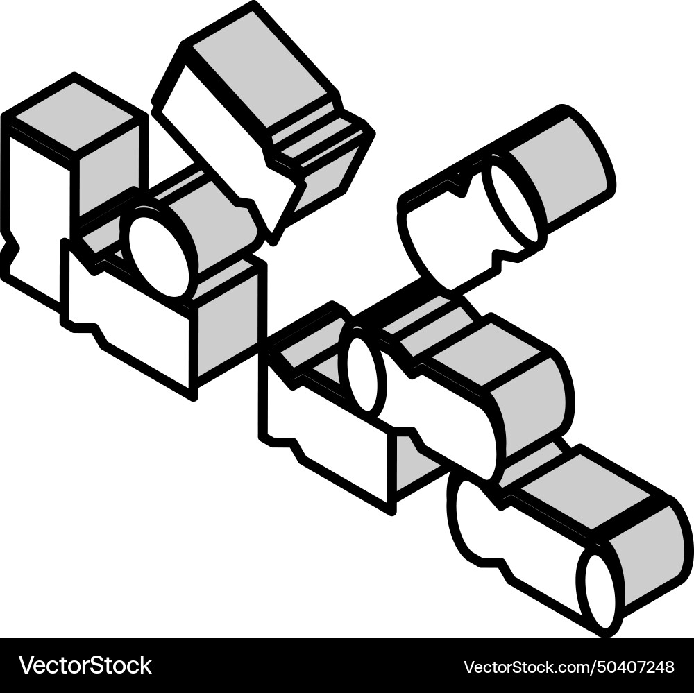 Bullet casing crime isometric icon Royalty Free Vector Image