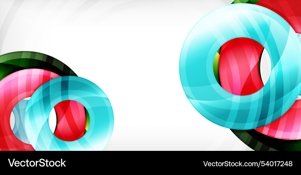 Circles round elements ring shapes premium Vector Image