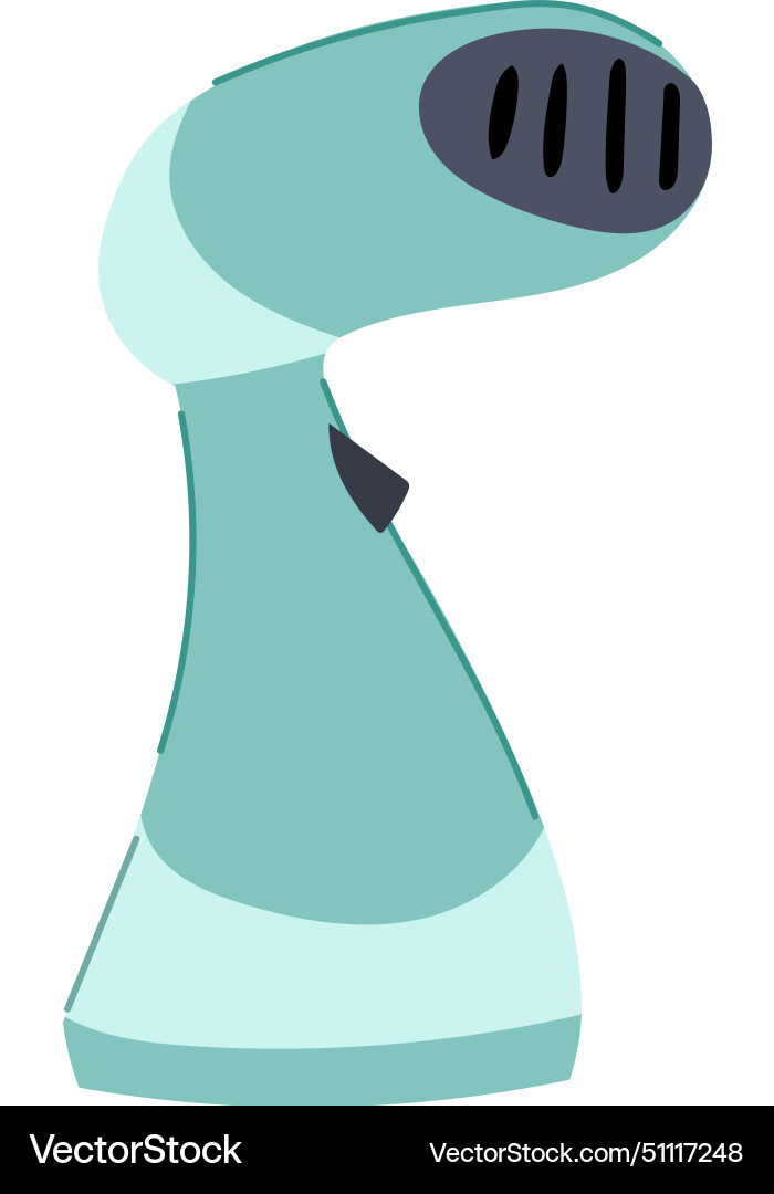 Handheld steamer portable cartoon Royalty Free Vector Image