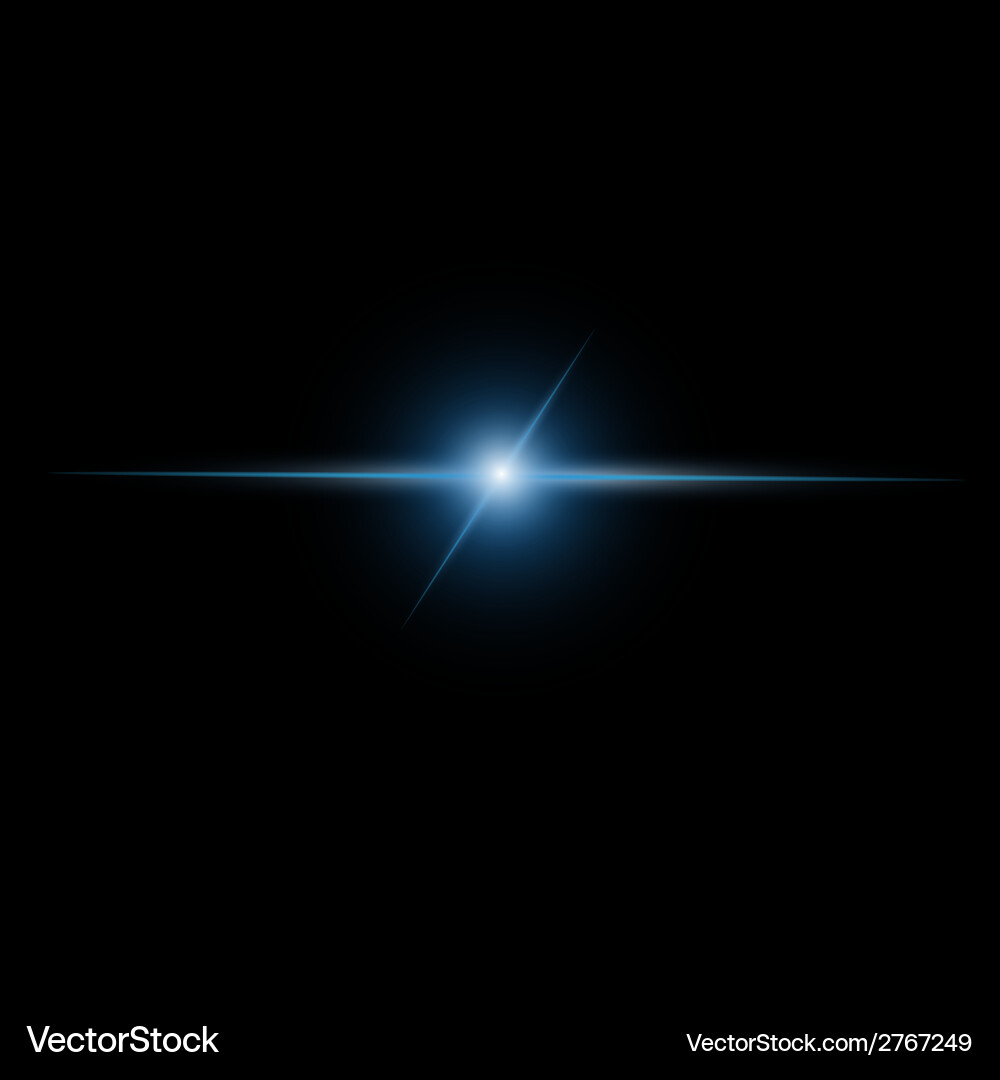 Blue Beam Light Effect Royalty Free Vector Image