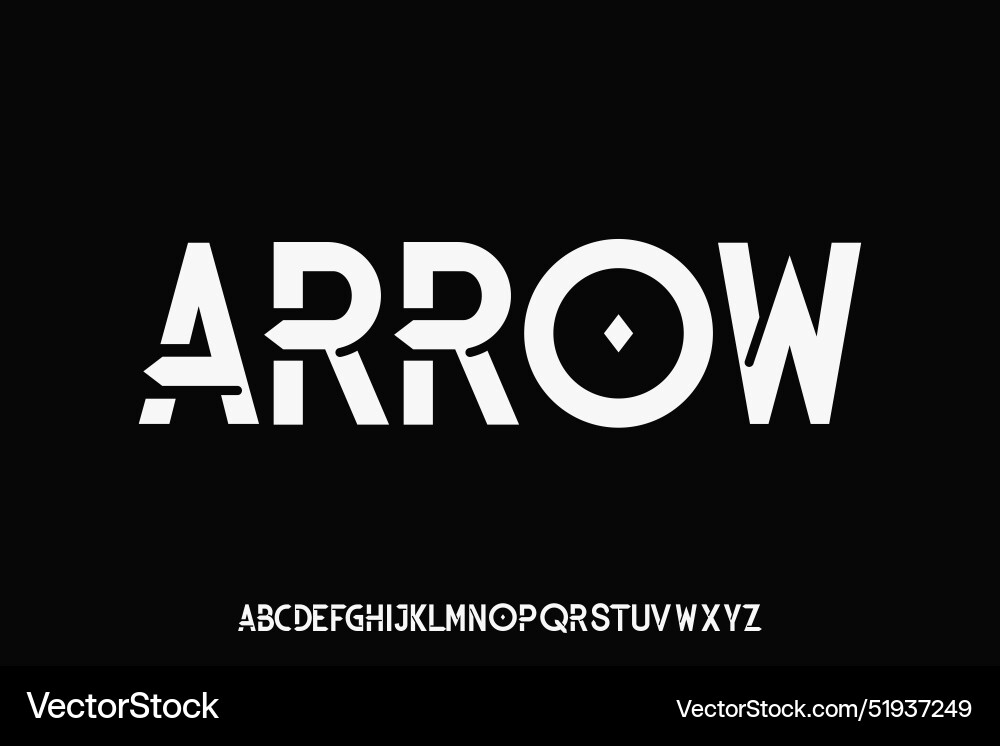 Display alphabet font design suitable Royalty Free Vector