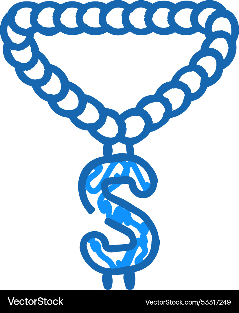 Hip hop music icon doodle Royalty Free Vector Image