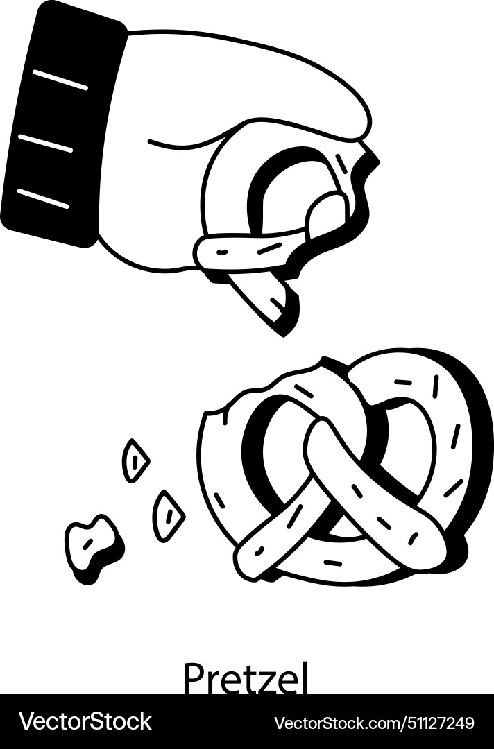 Pretzel Royalty Free Vector Image - VectorStock