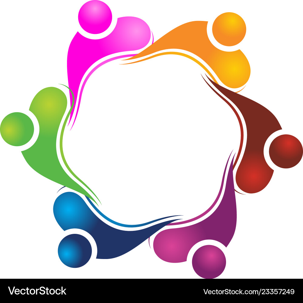 Teamwork logo Royalty Free Vector Image - VectorStock
