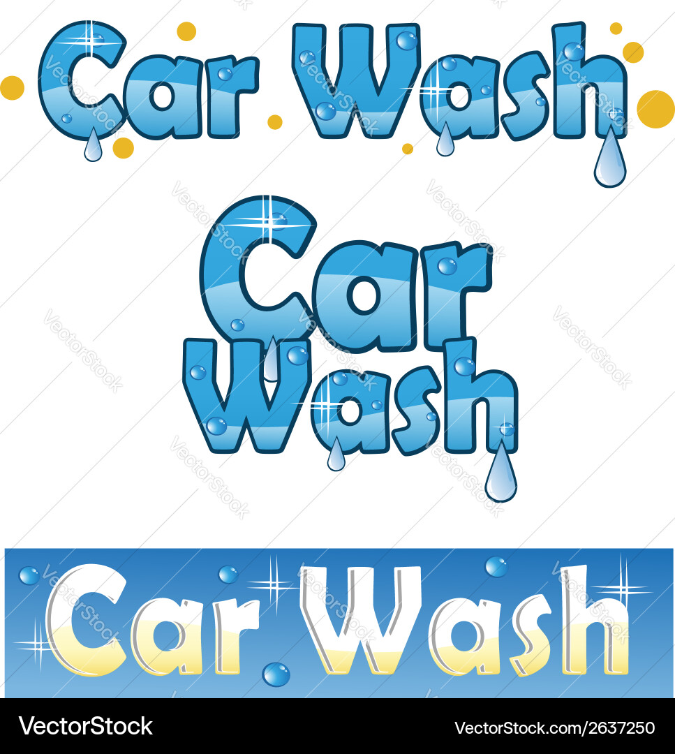 Car wash Royalty Free Vector Image - VectorStock