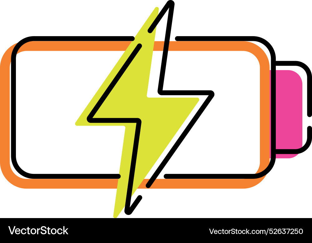 Charge icon sketch Royalty Free Vector Image - VectorStock