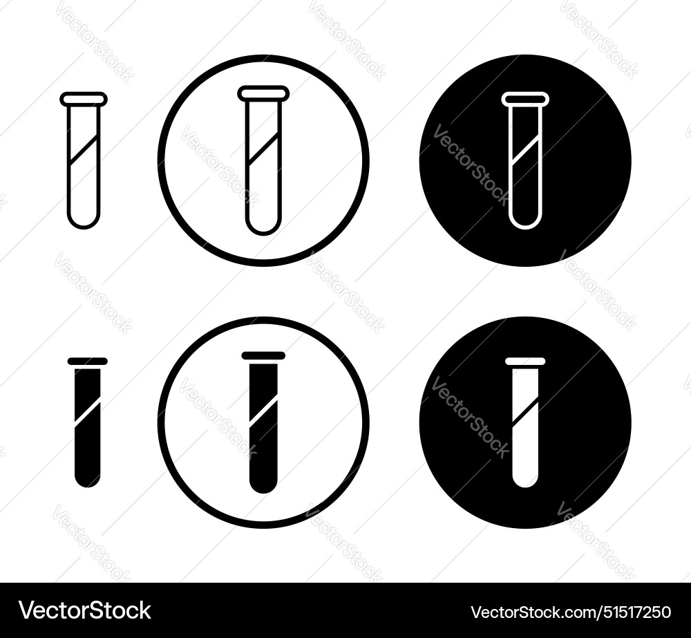 Test tube icon Royalty Free Vector Image - VectorStock