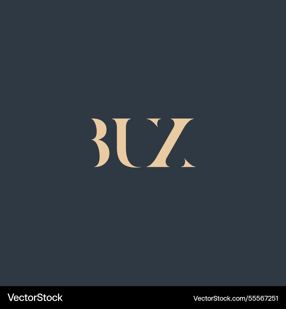 Bux abstract letter logo Royalty Free Vector Image