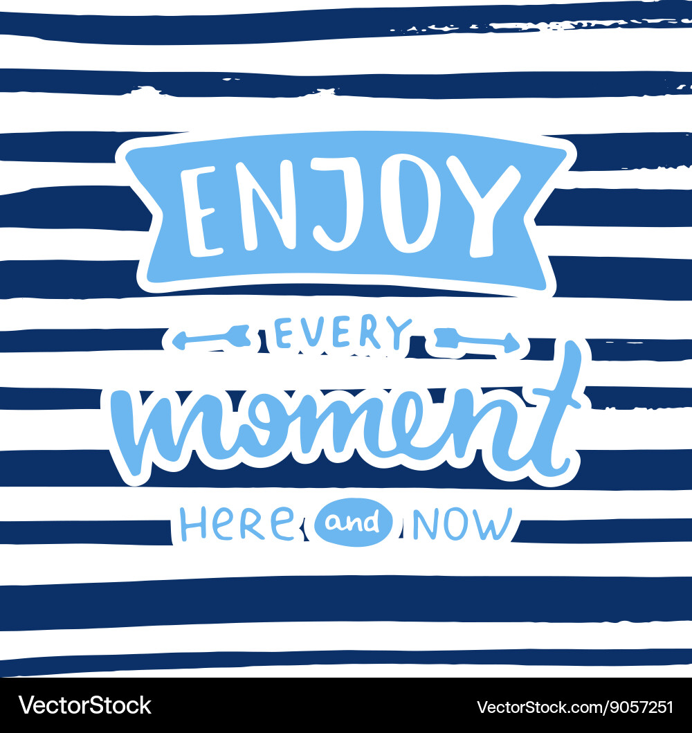 Hand drawn lettering poster Royalty Free Vector Image