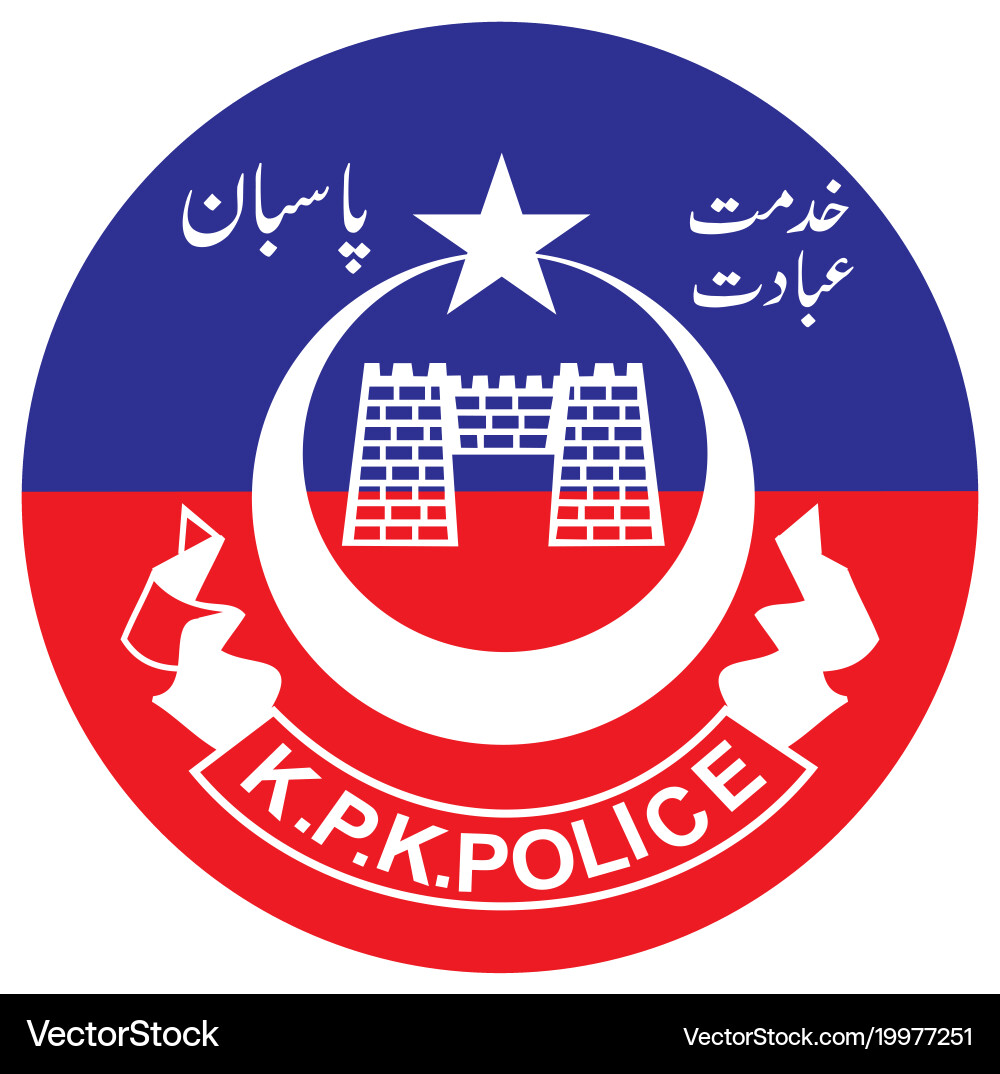 Khyber pakhtunkhwa polizei logo kpk Lizenzfreier Vektor
