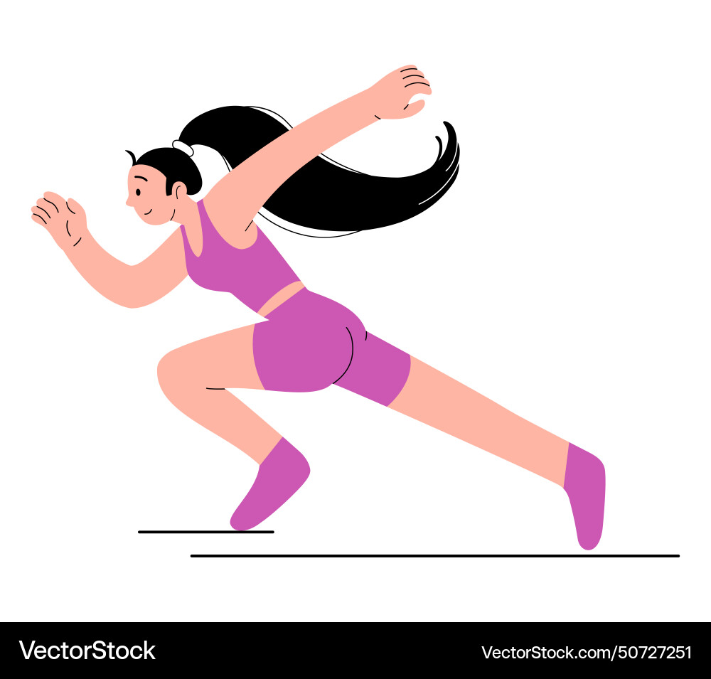 Track and field athletics trendy Royalty Free Vector Image