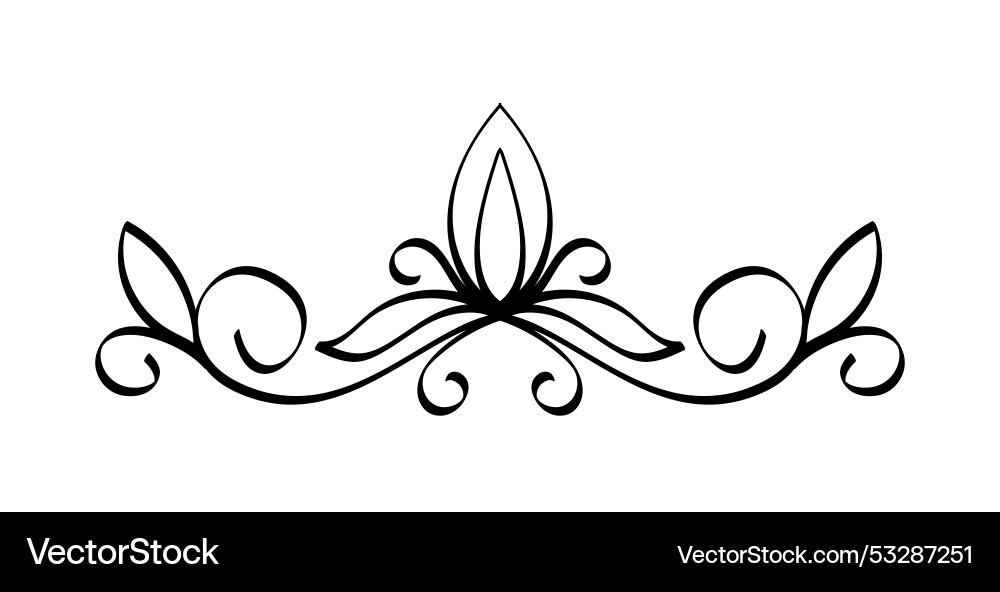 Vintage frame element traditional pattern Vector Image