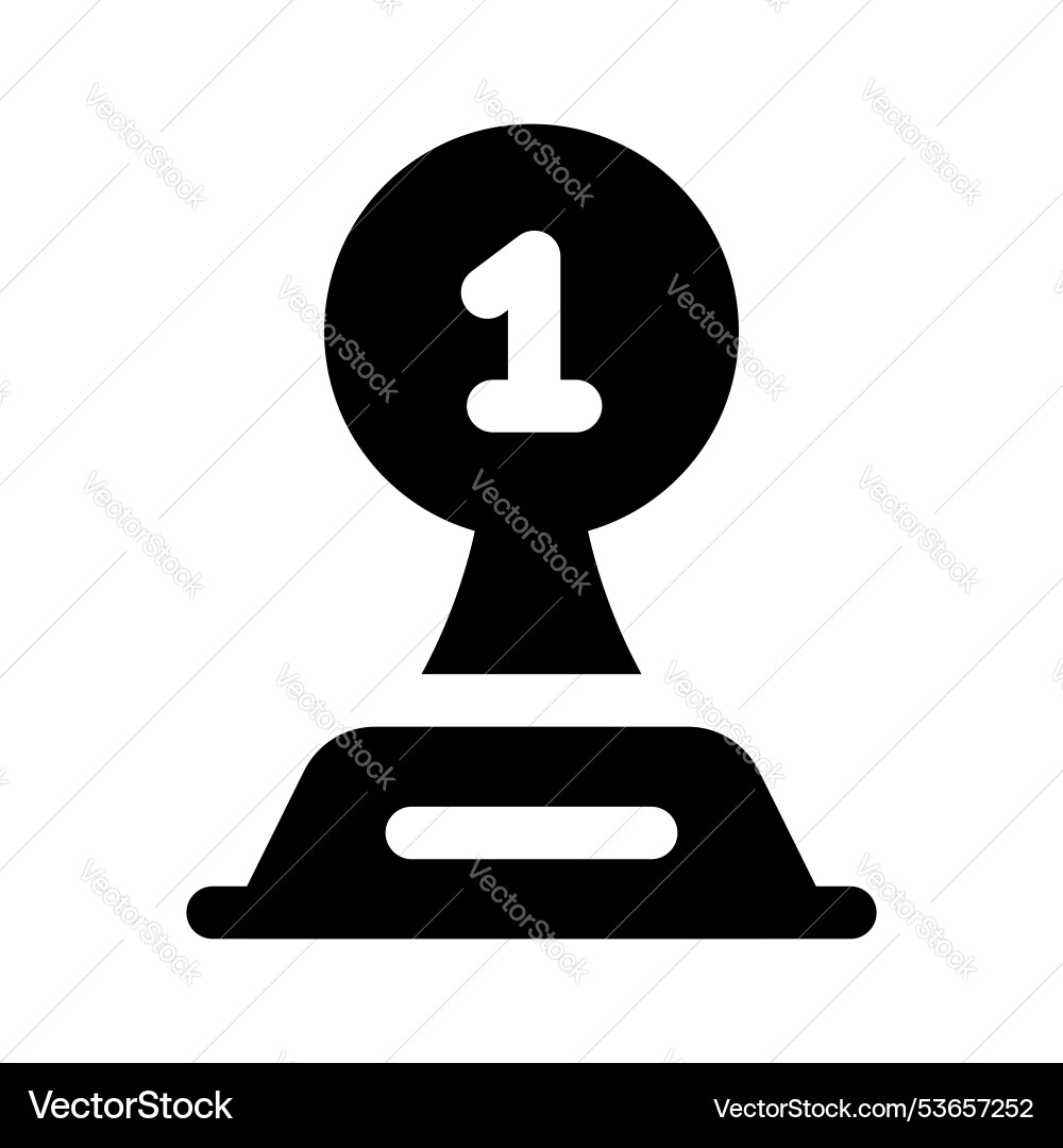 1st position Royalty Free Vector Image - VectorStock