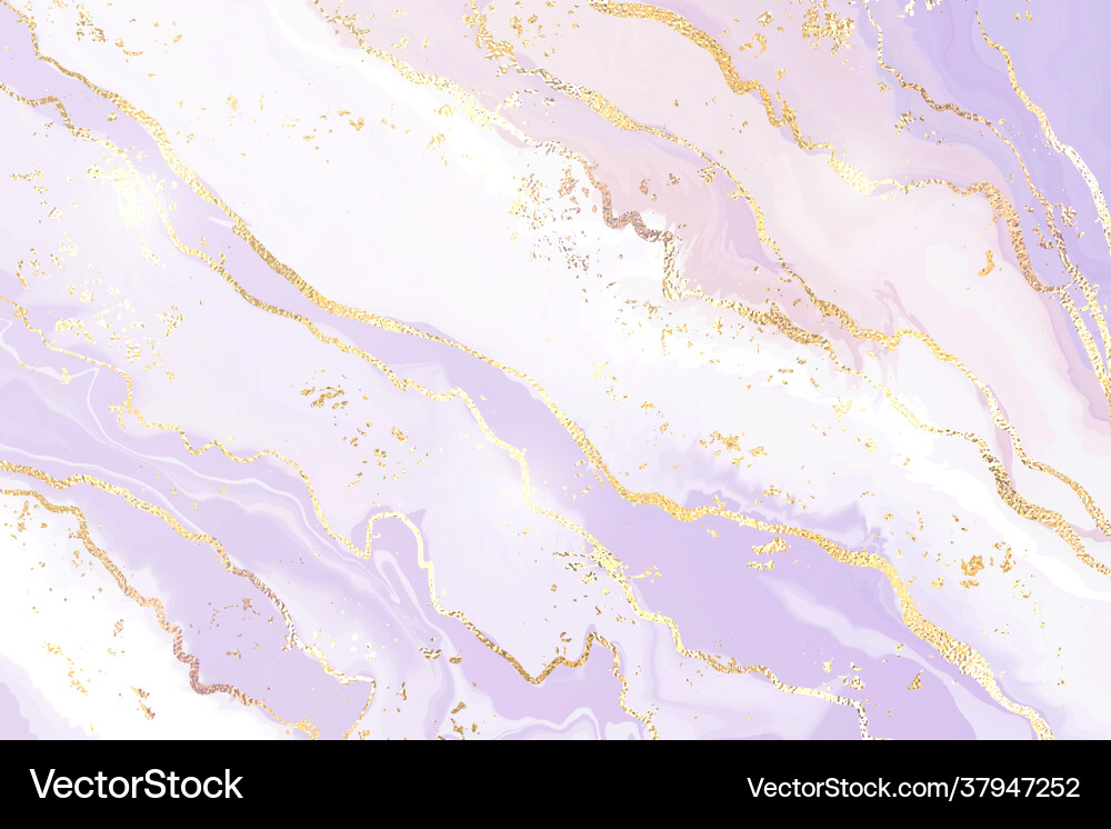 Gradient lavender liquid marble or watercolor Vector Image