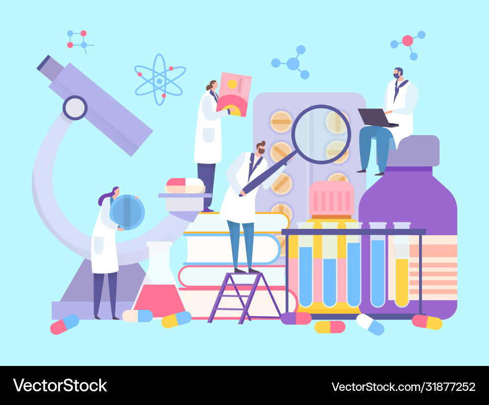Medical Laboratory Research Concept Royalty Free Vector