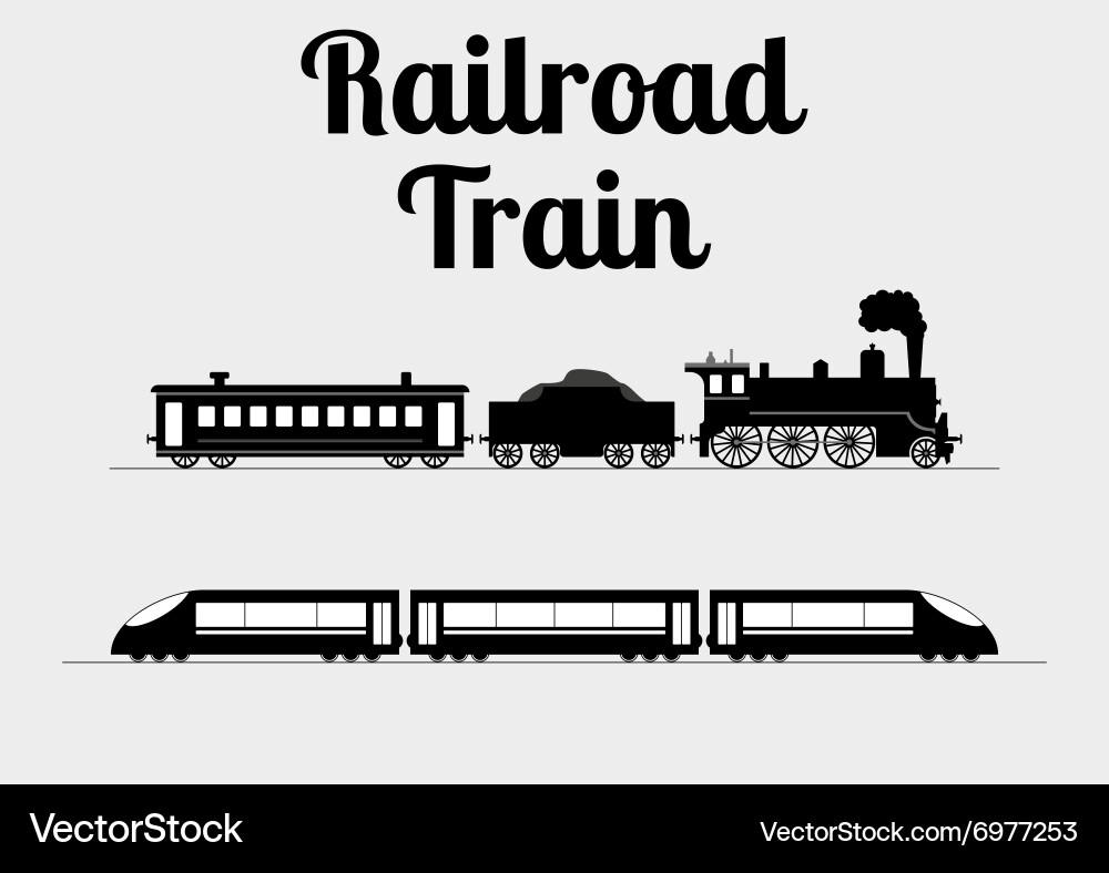 A train Royalty Free Vector Image - VectorStock