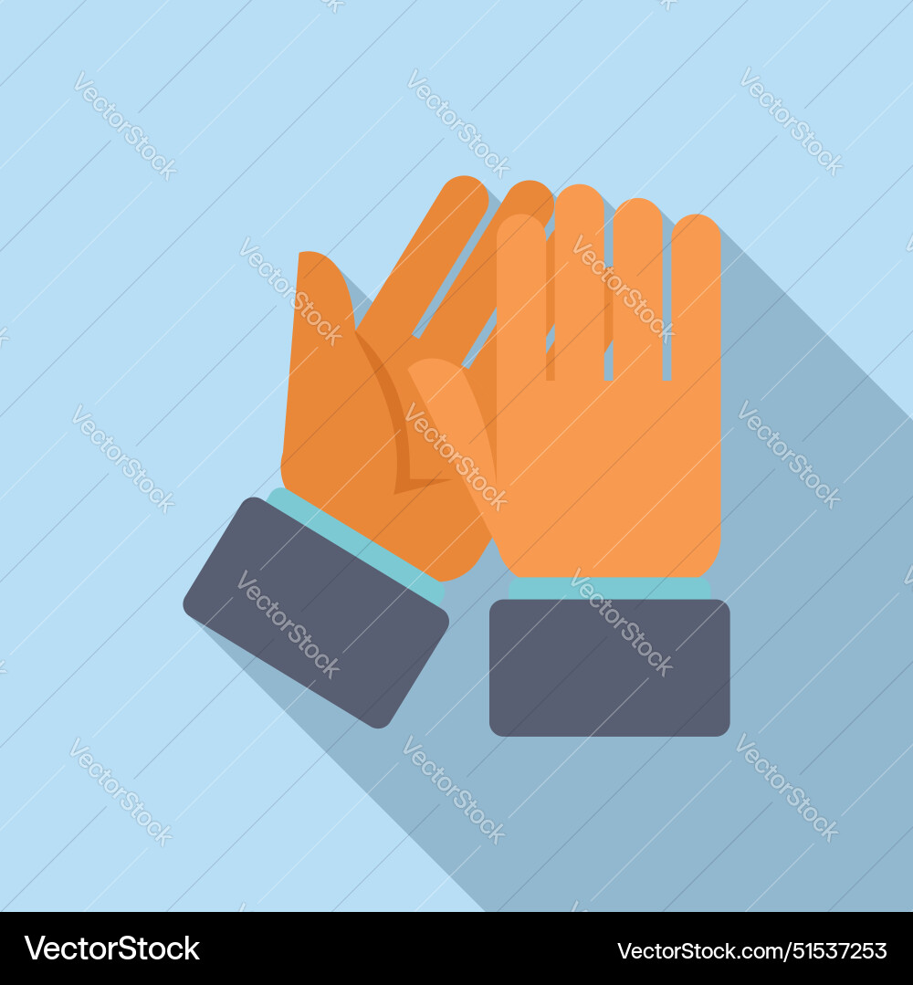 Giving high five to colleague Royalty Free Vector Image