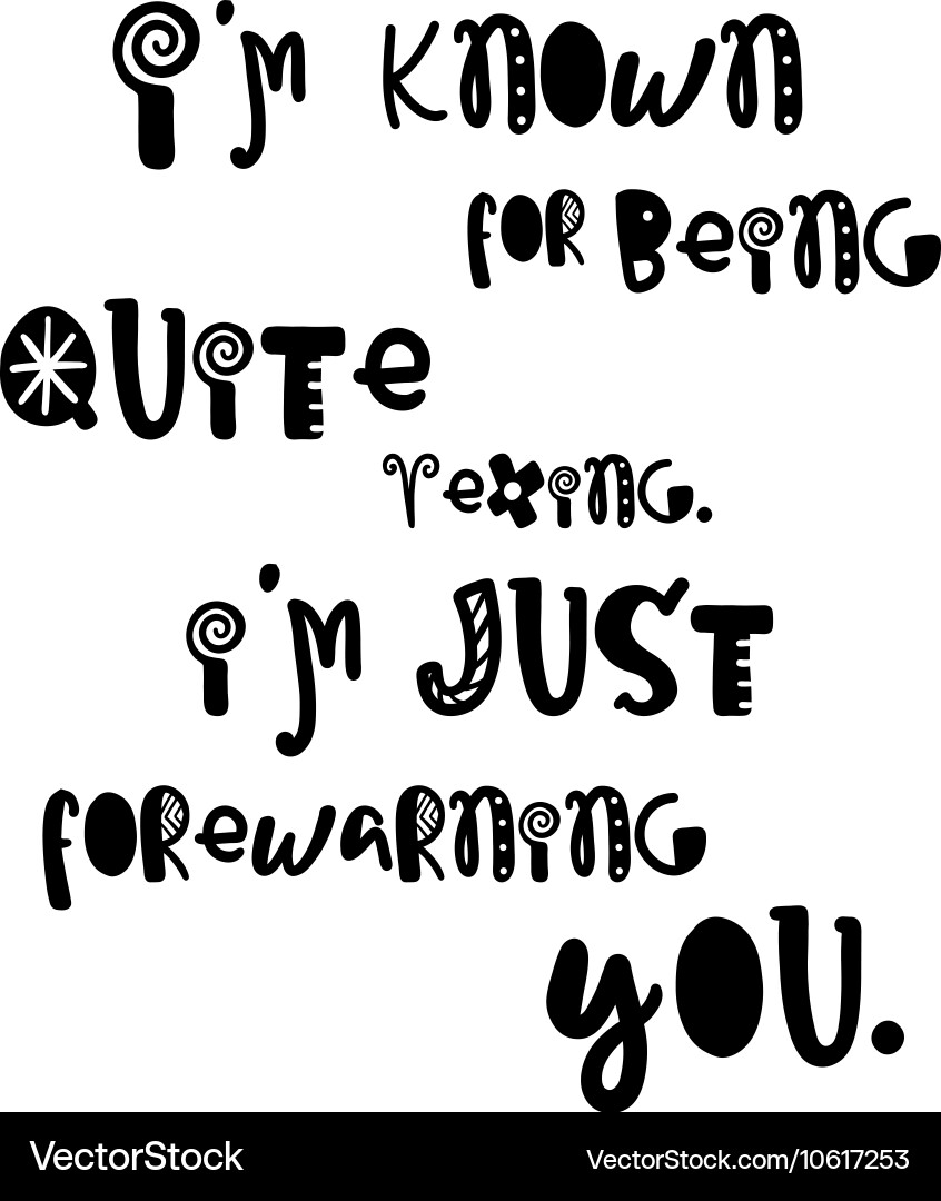 Hand drawn lettering poster Royalty Free Vector Image