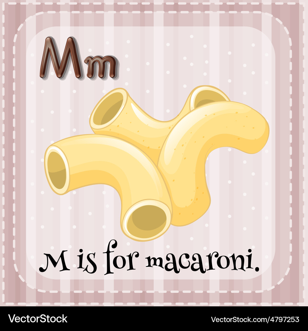 Macaroni Royalty Free Vector Image - VectorStock