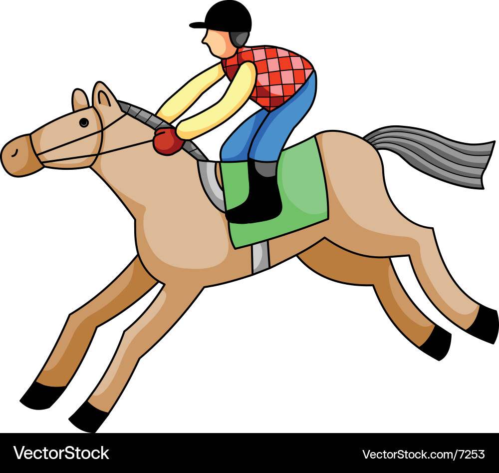 Racehorse Royalty Free Vector Image - VectorStock