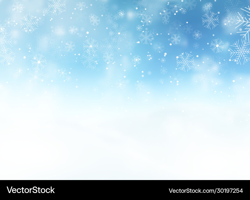 Abstract snowy winter background design Royalty Free Vector