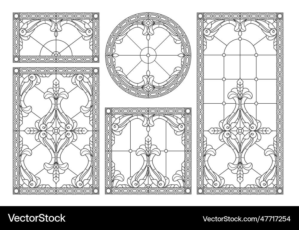 Seamless Background Stained Glass Vector Images (over 1,500)