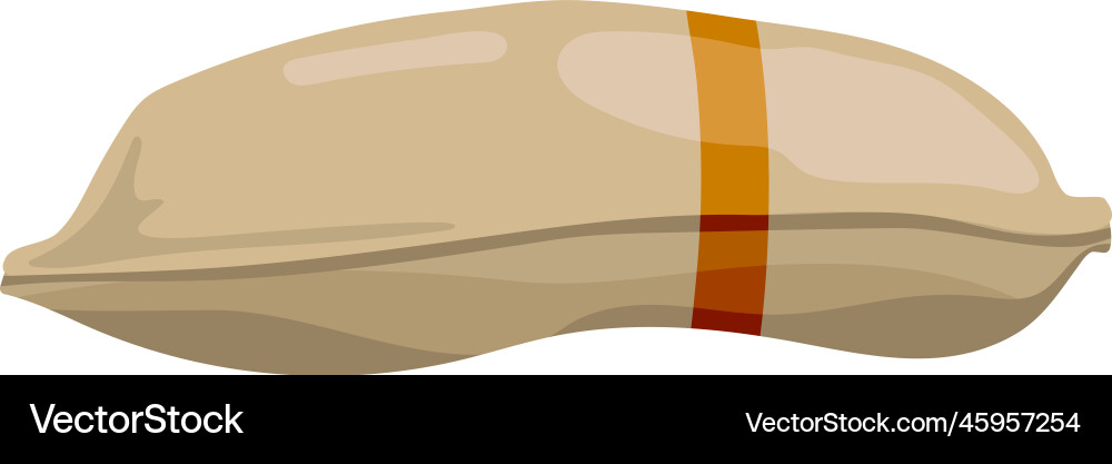 Cartoon rice bag icon grain sack container Vector Image