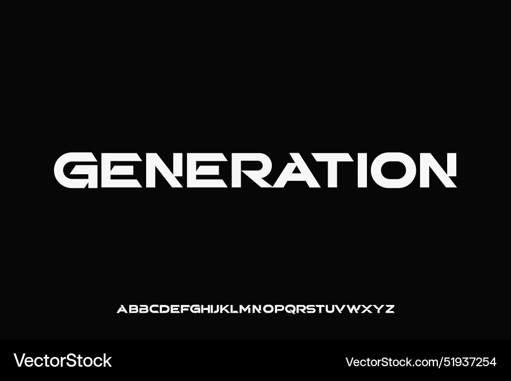 Display alphabet font design suitable Royalty Free Vector