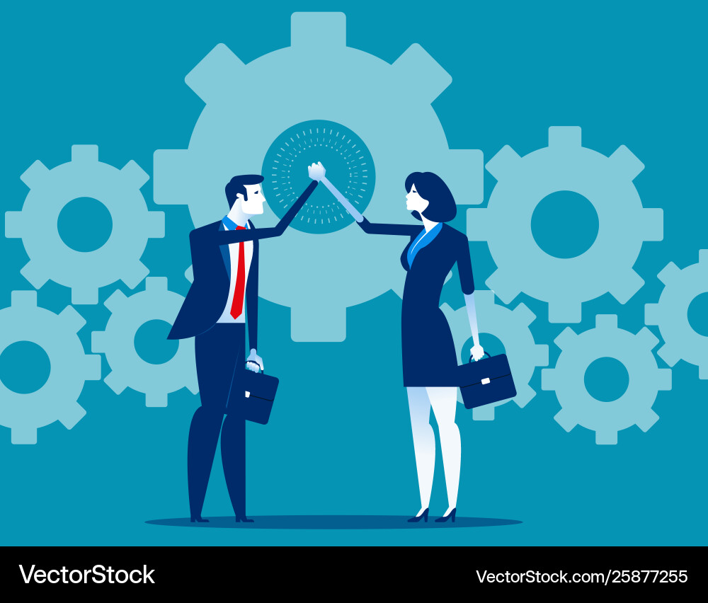 Business teamwork and hand coordination concept Vector Image