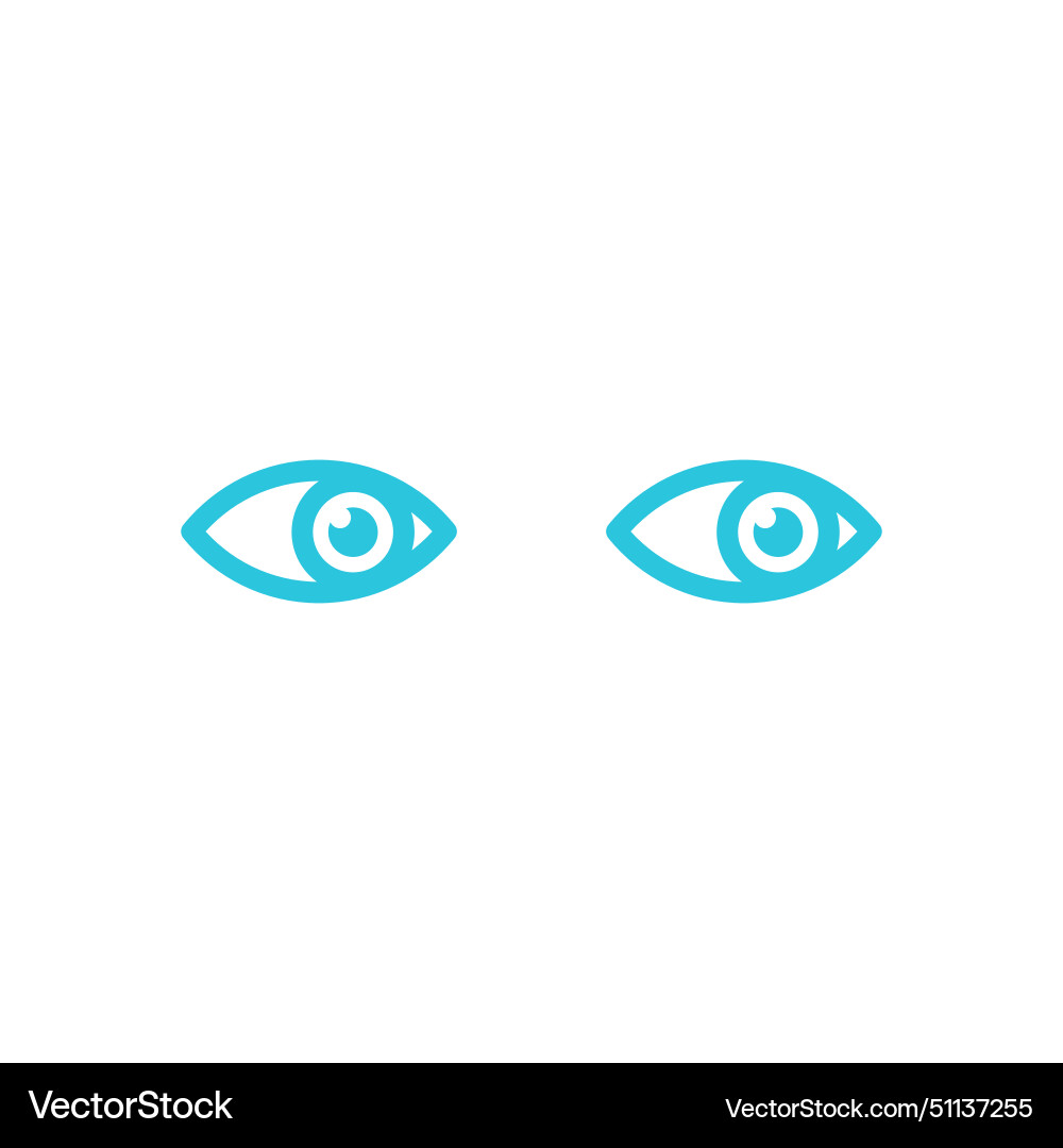 Look open eyes vision icon in the future Vector Image