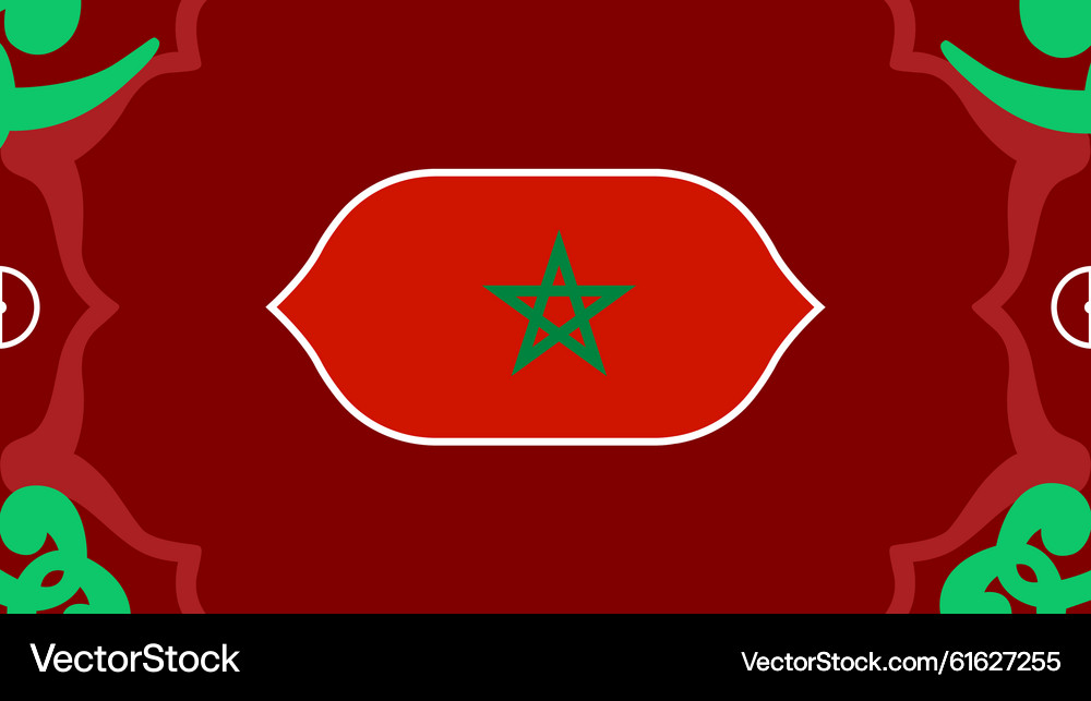Morocco emblem flag african nations morocco 2025 – Royalty-Free Vector ...