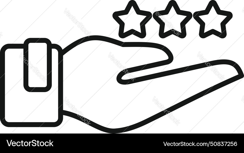 Care rating survey icon outline expression Vector Image