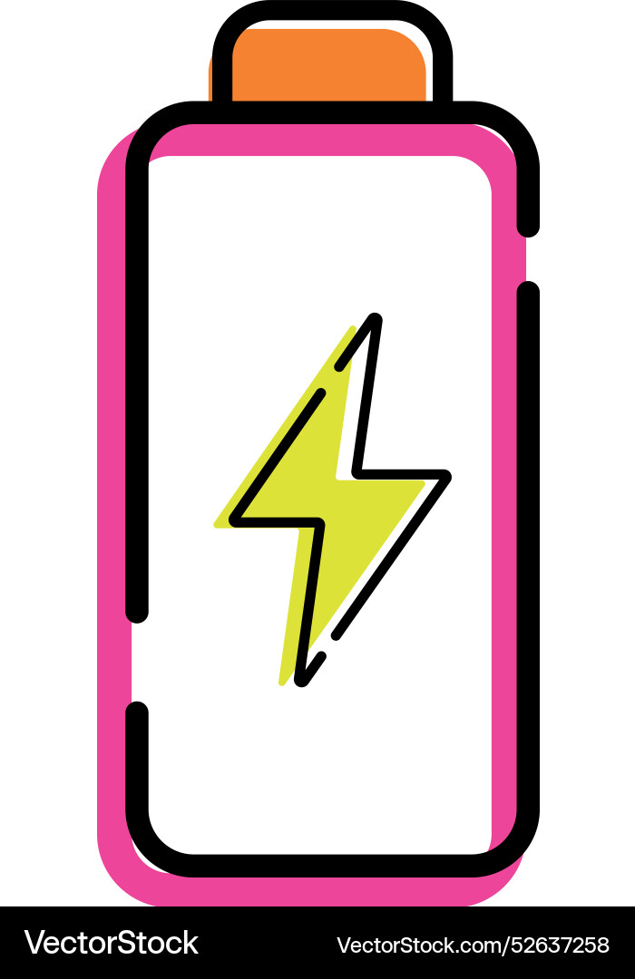 Charge icon sketch Royalty Free Vector Image - VectorStock