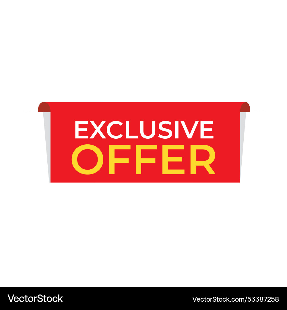 New offer ribbon banner Royalty Free Vector Image