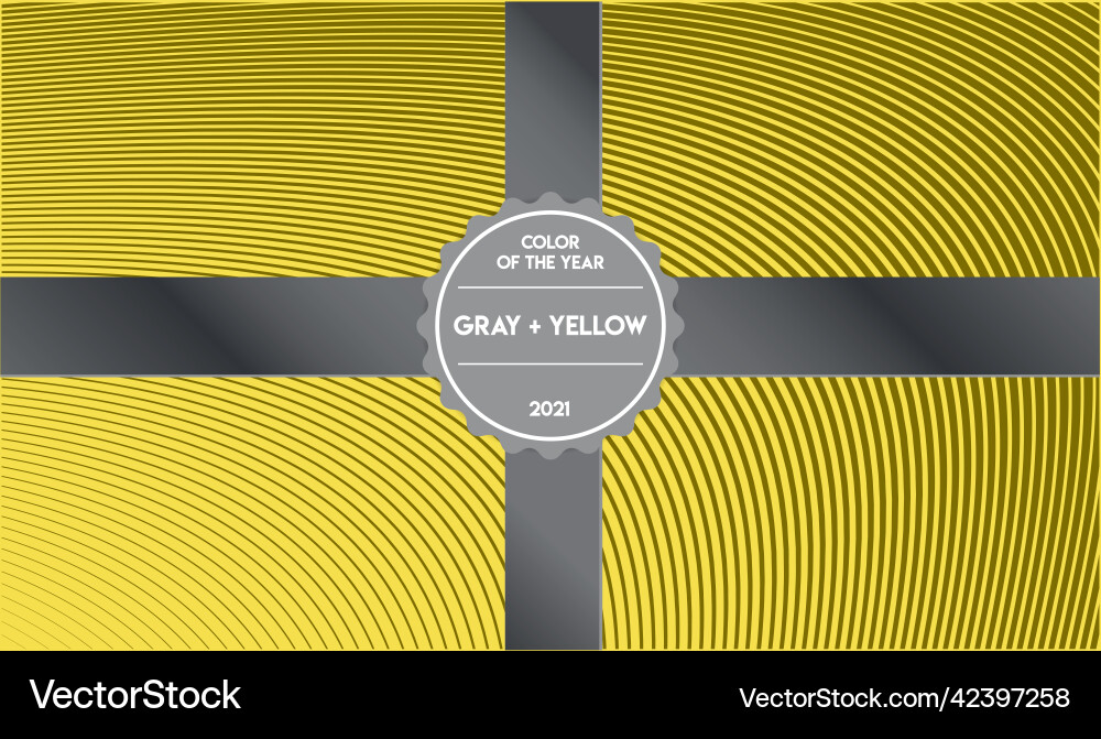 Yellow and gray color sample Royalty Free Vector Image