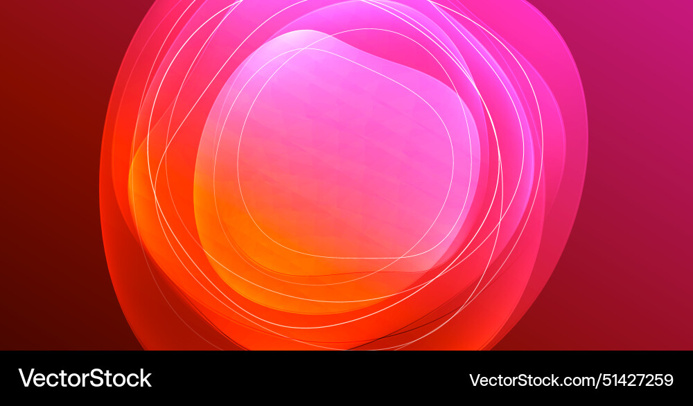 Colorful transparent flowing fluid shapes Vector Image
