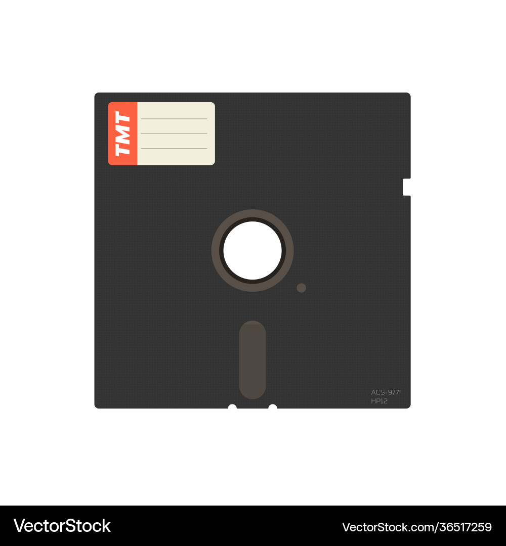 Old 525 floppy disc Royalty Free Vector Image - VectorStock